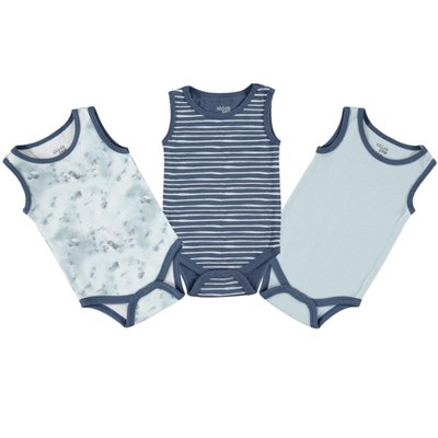 Chick Pea Baby Boy Clothes Sleeveless Infant Bodysuit 3 Pack Striped ...
