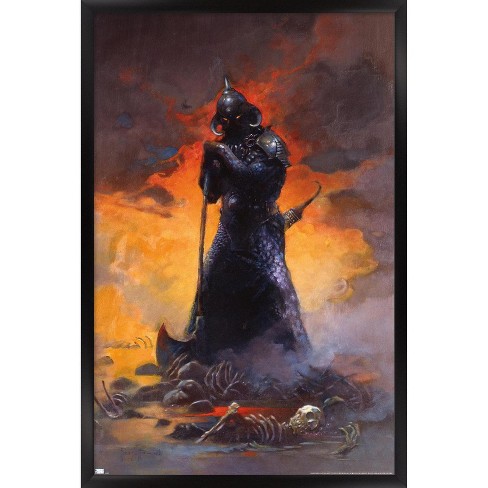 Trends International Frank Frazetta - Death Dealer 3 Framed Wall Poster ...