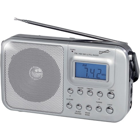 Supersonic® Portable 4-band Am/fm/sw 1–2 Radio, Sc-1091 In Silver : Target