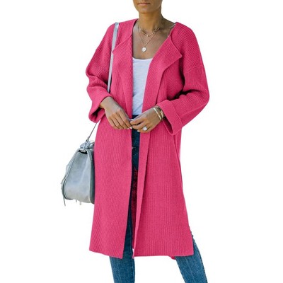 Women's Cardigan Sweater Button-down Long Sleeve Oversized Knit ...