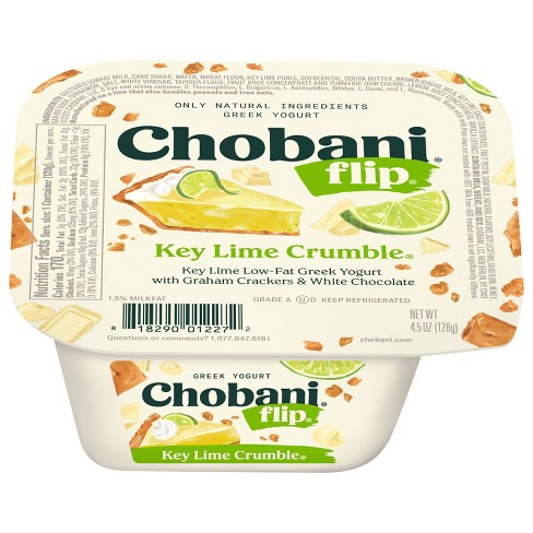 Chobani Flip Key Lime Crumble Low Fat Greek Yogurt - 4.5oz : Target