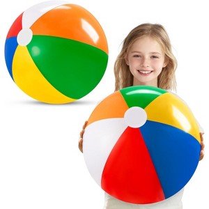 Joyfy 2-Pack 20" Inflatable Beach Balls, Oversized Pool Toys for Pool ...