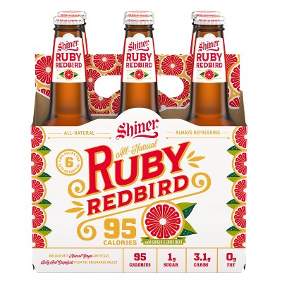 Shiner Ruby Redbird Grapefruit Beer - 6pk/12 Fl Oz Bottles : Target