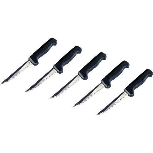 Kitchen + Home Steak Knives - Stainless Steel Serrated Steak Knife - 6 ...