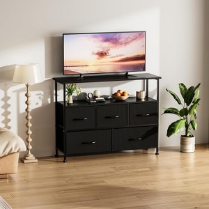 Nicbex Tv Stand For 45 Inch Tv With Wood Top,tv Entertanment Center ...