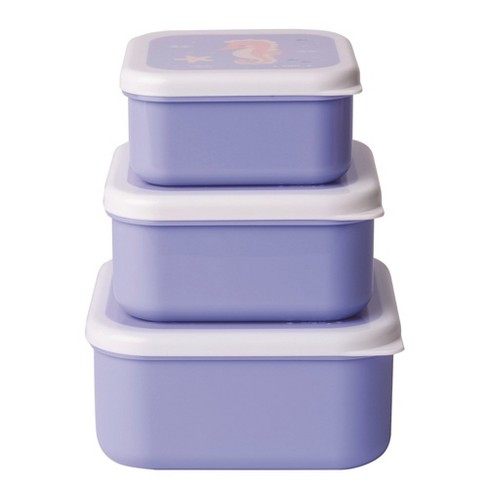Saro Set Of 3 Nesting Kids Lunch Boxes : Target