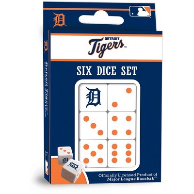 Masterpieces Officially Licensed Mlb Detroit Tigers - 6 Piece D6 Gaming ...