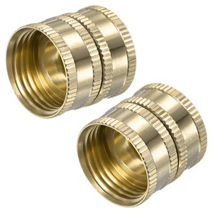 Unique Bargains 2-Pack Hose Adapter, Brass Garden Hose Fittings ...