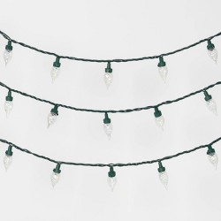 Northlight 70ct Led Faceted C6 Christmas String Lights Warm White - 23 ...