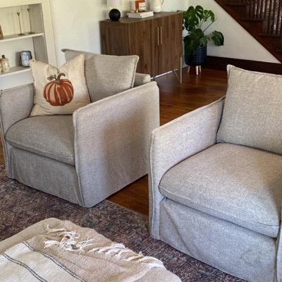 Berea Slouchy Lounge Chair With French Seams - Threshold™ : Target