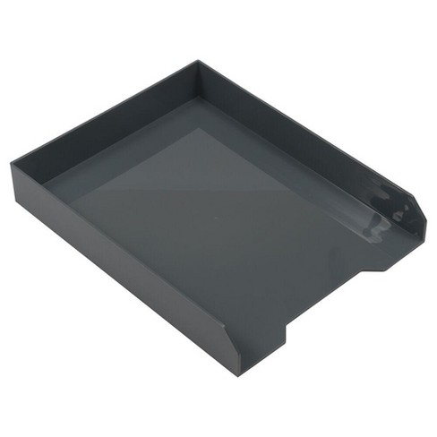 Jam Paper Stackable Paper Trays - Grey - Letter Tray - Sold ...