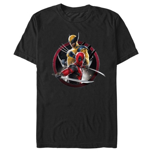 Men's Marvel: Deadpool & Wolverine Badge T-shirt : Target