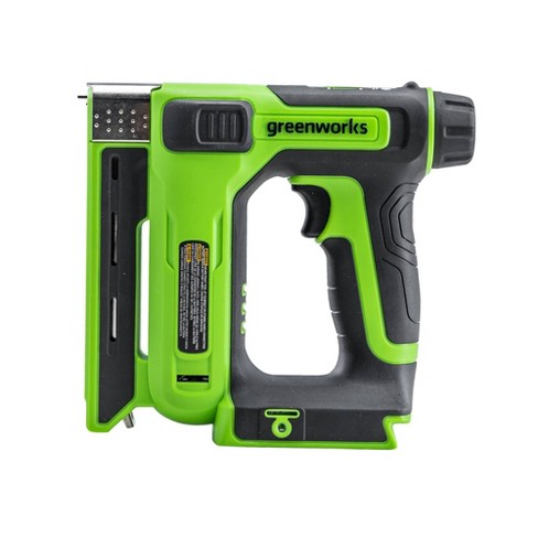 Greenworks Powerall 24v Cordless Battery-powered 3/8" Crown Staple Gun ...