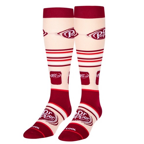 Cool Socks, Dr Pepper Fun Novelty Knee High Compression Socks, Men ...