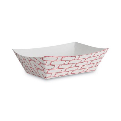 Boardwalk Paper Food Baskets, 1 Lb Capacity, Red/white, 1,000/carton ...