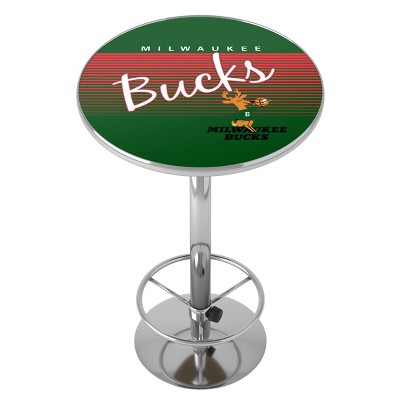 Milwaukee Bucks Hardwood Classics Bar Table With Footrest : Target