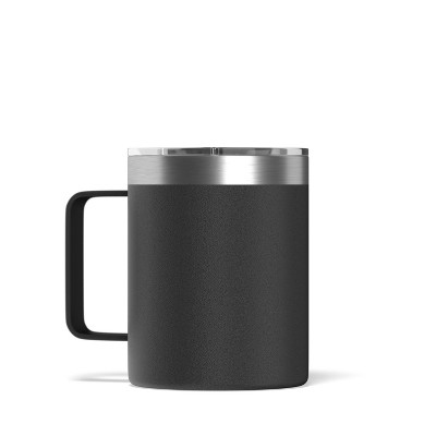 Hydrapeak 14oz Stainelss Steel Coffee Mug With Handle and Lid Black ...