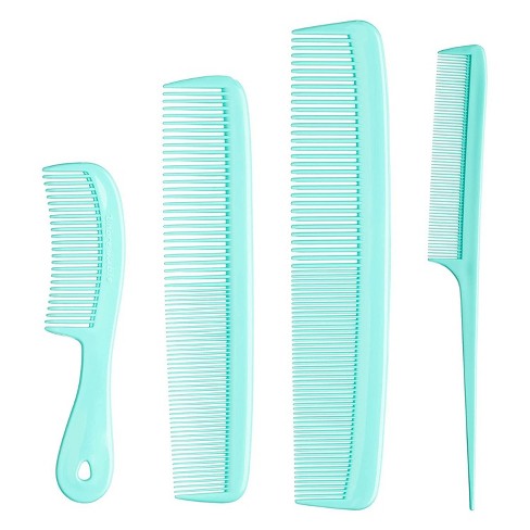Mars Wellness 4 Piece Professional Comb Set - Usa Made - Green : Target