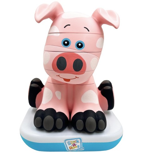 Stack-a-roos/stackaroos Barnyard Stacking Animal Stem Toy For Toddlers ...