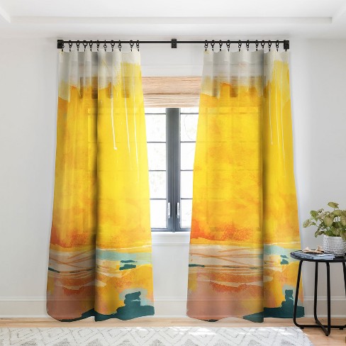 Lunetricotee Sunny Landscape Single Panel Sheer Window Curtain - Deny ...