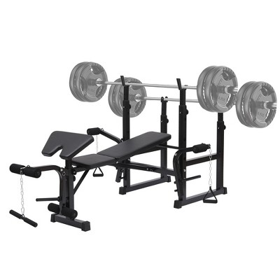 Balancefrom Fitness Adjustable Multifunctional Workout Bench Station ...