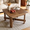 Lantine 31.5" Square Coffee Table, Solid Wood Accent Center Table with ...