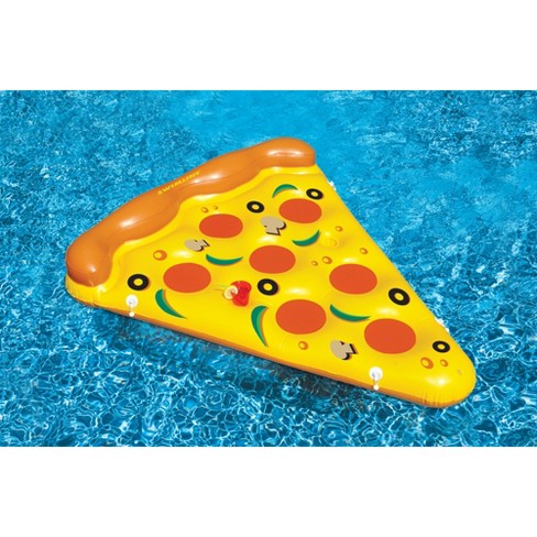 Swimline 72" Inflatable Pizza Slice Novelty Swimming Pool Float Raft ...
