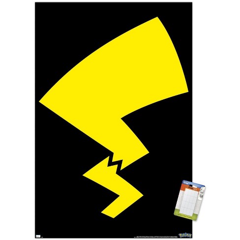 Trends International Pokémon - Pikachu Minimalist Tail Unframed Wall ...