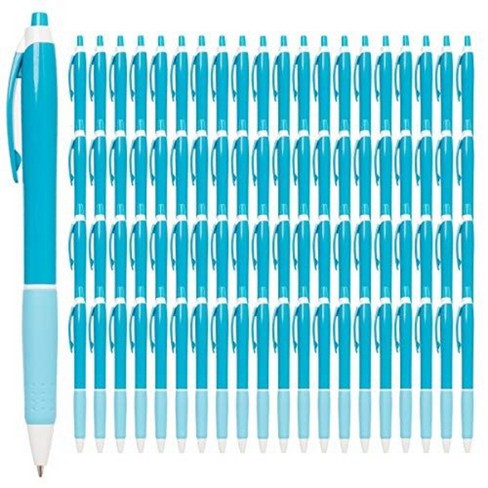 Simply Genius 100 Pack Of Office Pens, Retractable Ballpoint Pens In ...