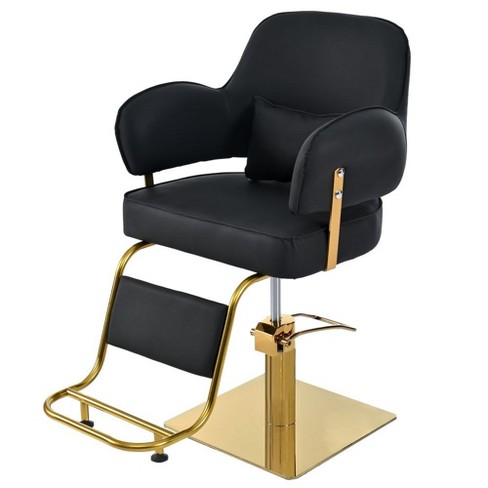 Salon Barber Chair With 17.5in Square Base, Heavy Duty Frame Beauty ...