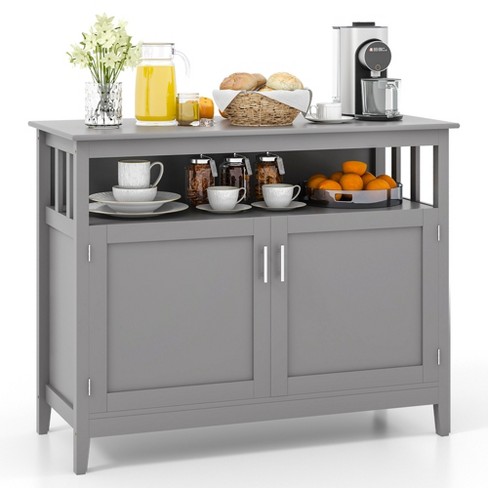 Costway Costway Kitchen Sideboard Buffet Server Cupboard Storage ...