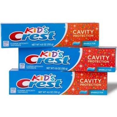 Crest Kid's Cavity Protection Sparkle Fun Flavor Toothpaste : Target