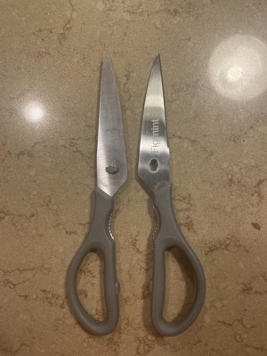 Stainless Steel Kitchen Shears With Soft Grip Dark Gray - Figmint™ : Target