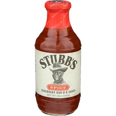 Stubbs Sauce Bbq Spicy - Case Of 6 - 18 Oz : Target