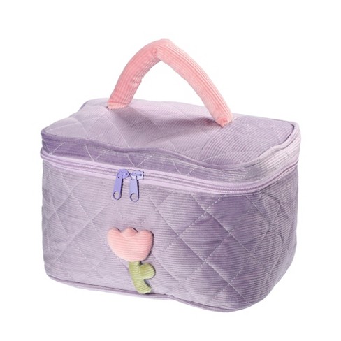 Unique Bargains Large Cute Tulip Flower Pattern Makeup Bags And ...