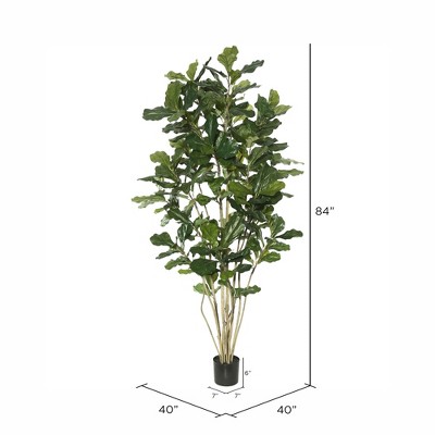 Vickerman 9' Artificial Potted Ginkgo Tree. In A 8"lx8"wx7"h Base. : Target