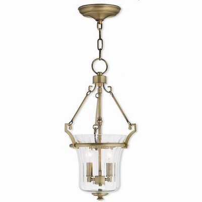 Livex Lighting Cortland 2 - Light Pendant in Antique Brass : Target
