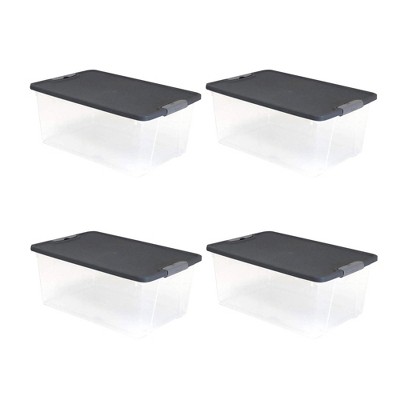 Hefty 12gal Max Pro Storage Tote Gray : Target