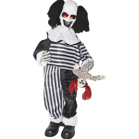 Sunstar Creepy Clown With Stand Halloween Decoration - - White : Target