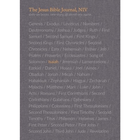 The Jesus Bible Journal, Isaiah, Niv, Paperback, Comfort Print - By ...