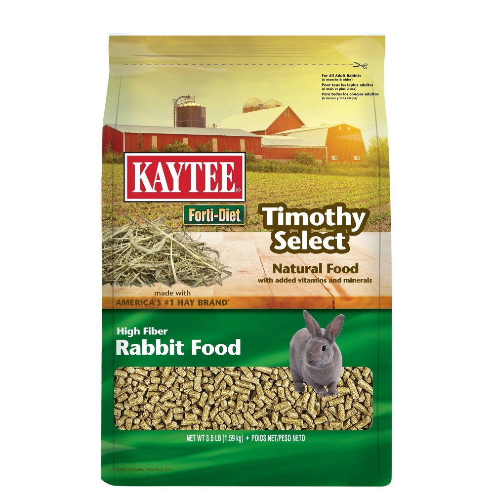 KAYTEE Forti-Diet Timothy Select Rabbit Food - 3.5lbs (best by date 2 ...