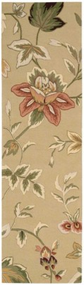 Nourison Fantasy Beige Area Rug Fa11 2'3" X 8' : Target