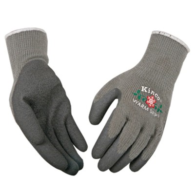 Kinco Warm Grip S Latex Coated Thermal Gray Dipped Gloves : Target
