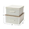 Household Essentials Stacking Storage Boxes With Laminate Top Coastal ...