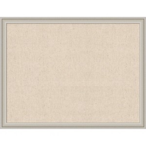 Amanti Art 26 x 20, Framed Fabric Pinboard Natural Linen Printed ...