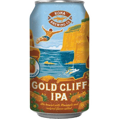 Kona Gold Cliff IPA Beer - 12pk/12 fl oz Cans : Target