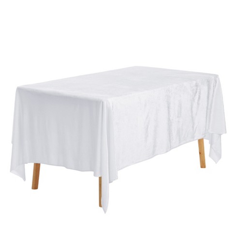 Unique Bargains Rectangle Wrinkle Resistant Washable Polyester Table ...