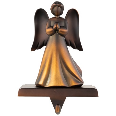 Northlight 7" Copper-tone Praying Angel Metal Christmas Stocking Holder ...