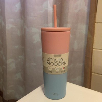 Simple Modern 24oz Classic Tumbler With Straw 2 Tone - Winter White ...