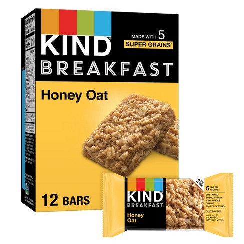 Kind Breakfast Honey Oat Breakfast Bars - 10.58oz/6ct : Target